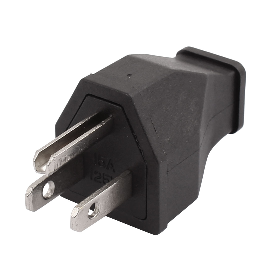 15A 125VAC US Wiring Plug Receptacle Black Power Supply Three Pole SS ...