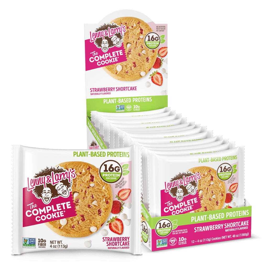 Lenny & Larry's The Complete Cookie, Strawberry Shortcake, 4 oz, 12 ct ...