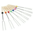 Campfire Roasting Sticks for Marshmallow and Hot Dog-Set of 8 Telescopic Smores Skewers Extra ...