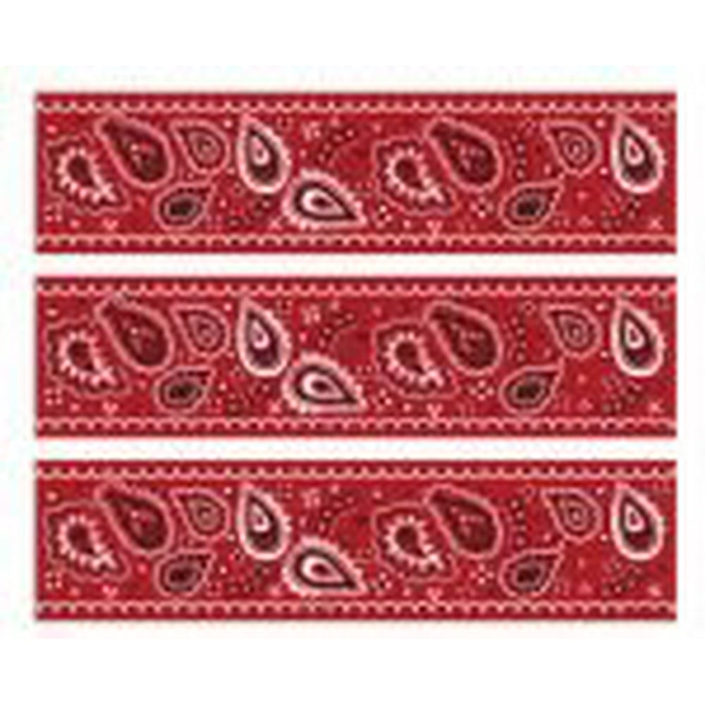 CakeSupply Red Bandana Edible Photo Image Cake Decoration - Walmart.com ...