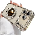 Bling Glitter Diamond Ring Bracket Holder Mirror Magnetic Phone Case ...