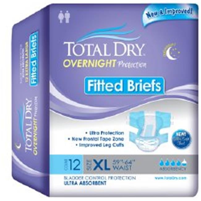 Secure Personal Care Products 26743100 Extra Large TotalDry Overnight ...