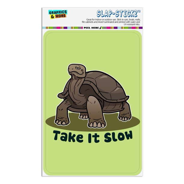 Tortoise Take It Slow Turtle Home Business Office Sign - Walmart.com