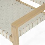 Maude Classic Outdoor Patio Loveseat with Rope Weaving, Garden Bench ...