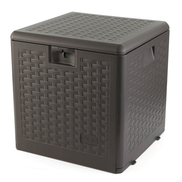 Plastic Development Group 28-Gallon Resin Outdoor Patio Storage Deck ...