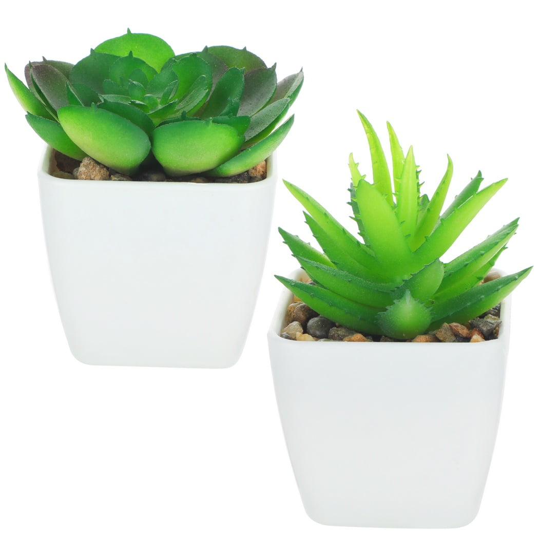 Click here for Bangcool 2pcs Artificial Succulent Plants  Fake Su... prices
