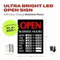 Newon 13" x 18" Vertical LED Open Sign - Ultra Bright High-Intensity ...