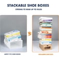 Shoe Box, Waterproof Storage Boxes, Heavy Duty, Stack-able Cardboard ...