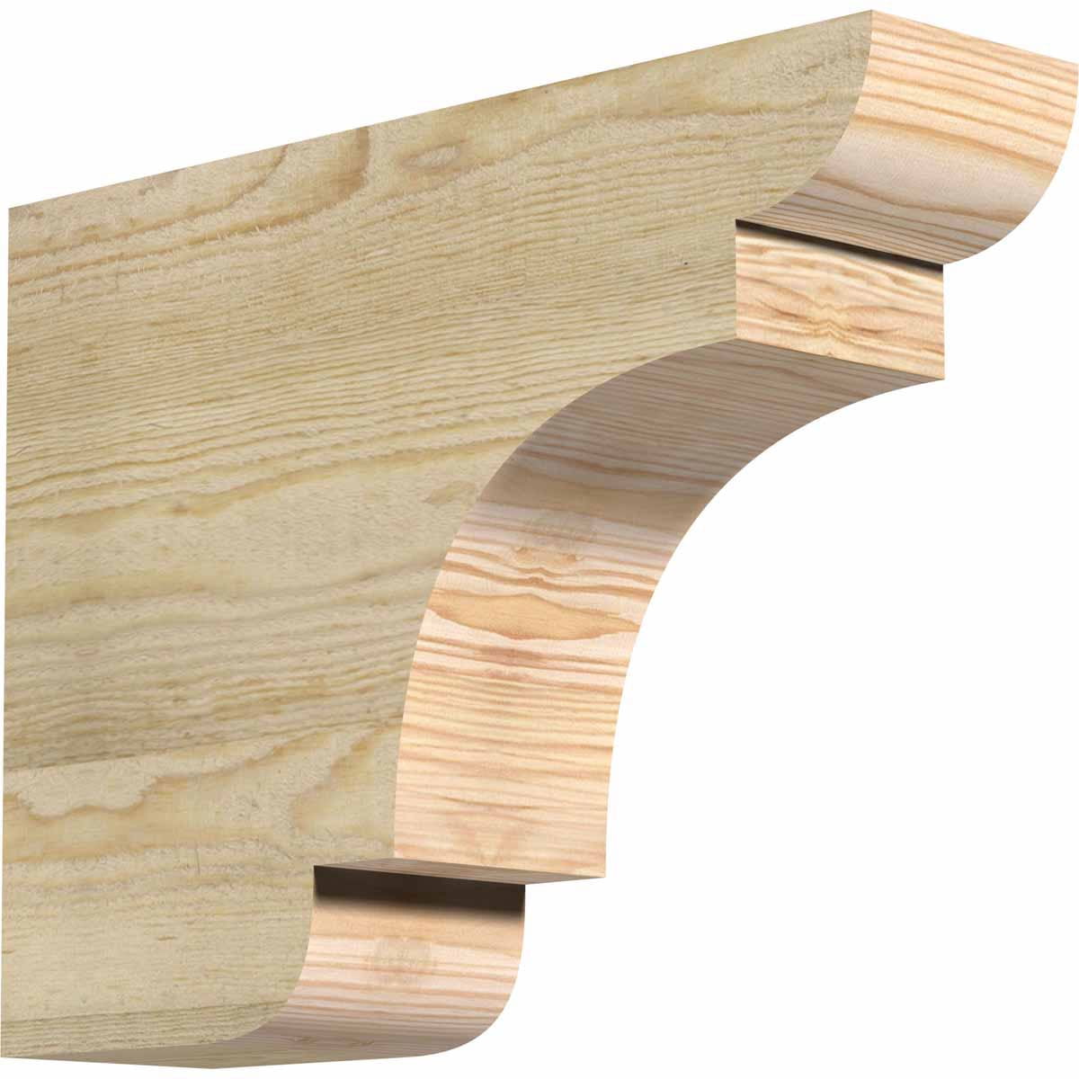 4"W x 12"H x 16"L New Brighton Rough Sawn Rafter Tail, Douglas Fir ...