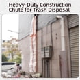 BERPET 10 ft Construction Chute, Heavy Duty Trash Chute with Nylon ...