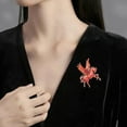 Delicate Mythical Flying Horse Corsage Pin Brooch Lightweight Wear ...