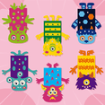 MALLMALL6 DIY Monster Puppet Making Craft Kit for Story Sharing Party ...