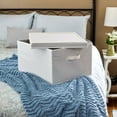 Household Essentials Jumbo Canvas Storage Box with Lid - Walmart.com