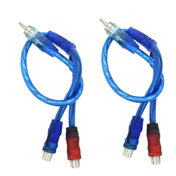 RCA Y Splitter Adapter Cable, 1 Female to 2 Male, 1 Male to 2 Female ...