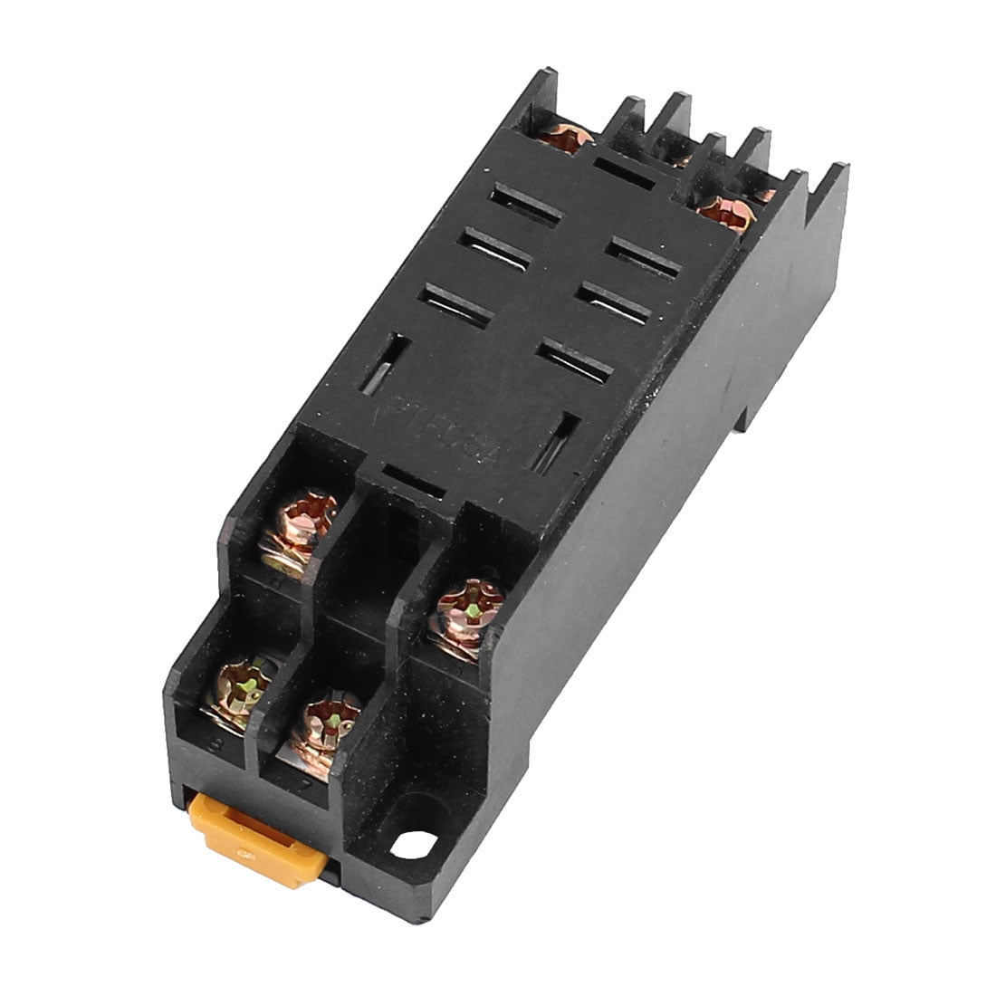 2-M4X10 8 Terminal 35mm DIN Rail Mounted Power Relay Socket Base Holder ...