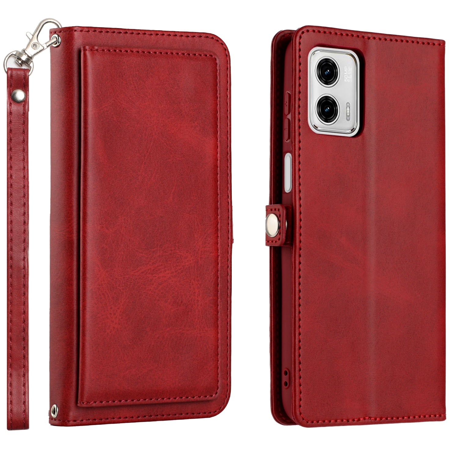 Motorola Moto G 5G 2023 Case, Wallet Multiple Compartments Full ...
