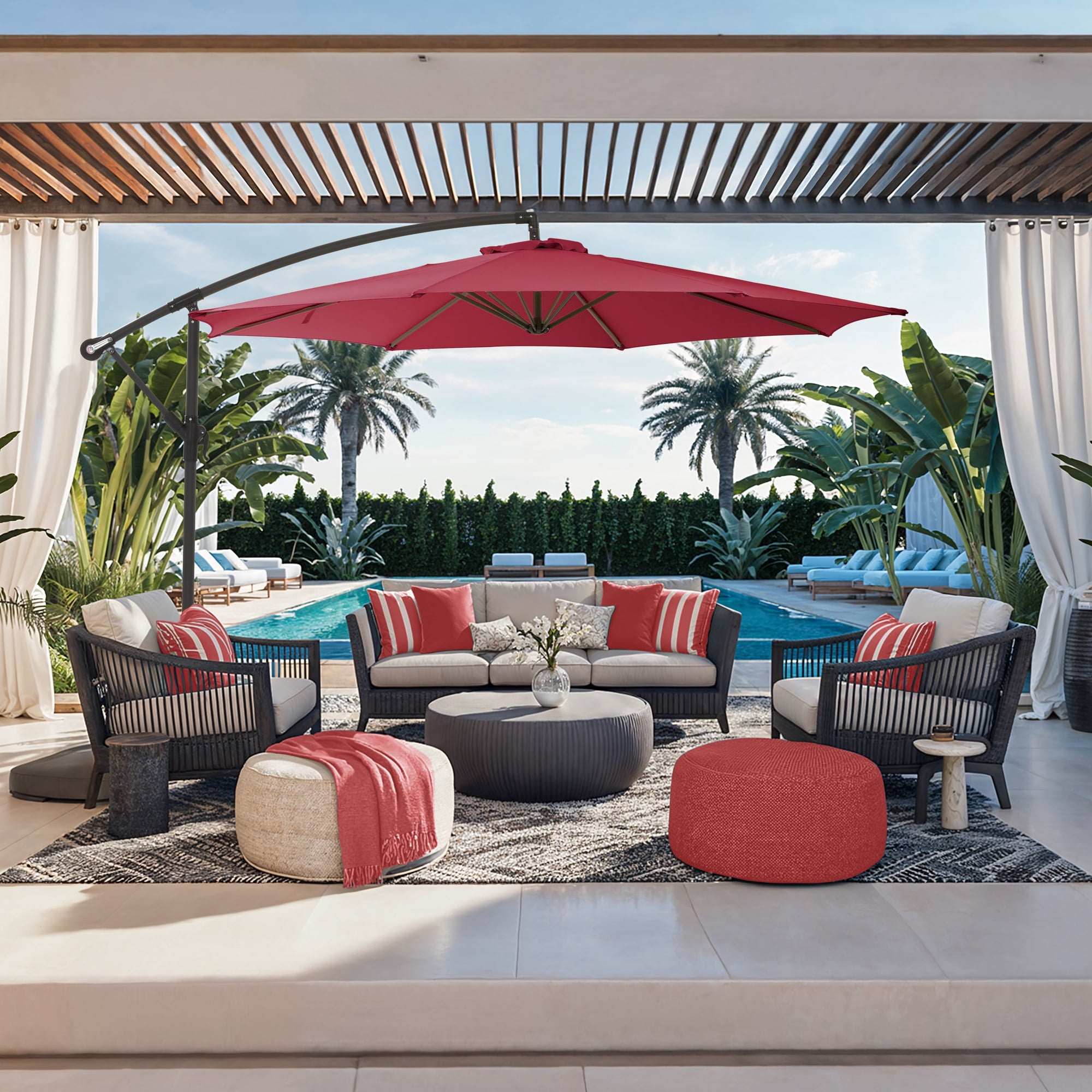 Click here for Corliving 9.5ft Tilting Cantilever Outdoor Patio U... prices