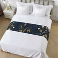 Bed Runner Cherry Blossoms Bedding Scarves Soft Decorative Bed Flag ...
