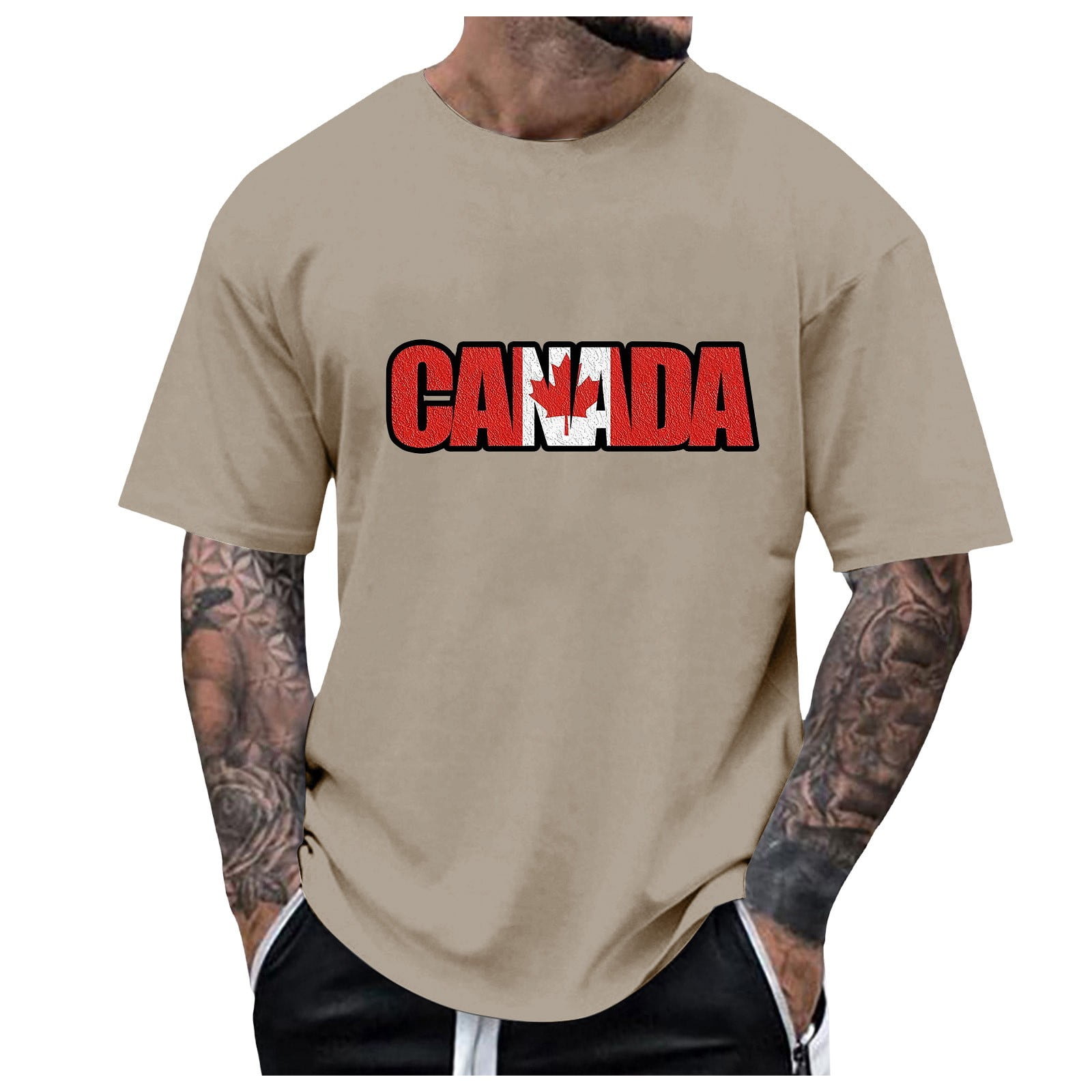Click here for Ediodpoh Mens Summer Fashion Canada National Day P... prices
