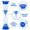 6 Pcs Plastic 1 Minute Sand Timer Sandglass Hourglass Sand Clock, Blue ...