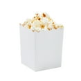 100 Pack Small Disposable Bulk White Popcorn Containers: Mini Boxes for ...