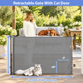Retractable Gates With Cat Door 80