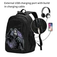 Ghostface Horror Scream Backpack Schoolbag USB Daypack Large Capacity ...
