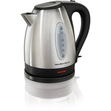 Farberware Stainless Steel 1.7 Liter Electric Tea Kettle, Silver ...