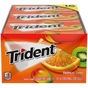 Trident Value Pack Tropical Twist (Pack of 12) - Walmart.com