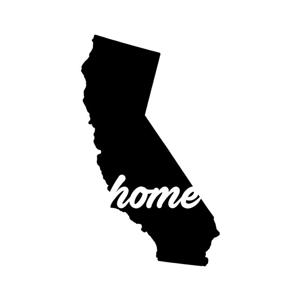 California Home Sticker Decal Die Cut - Self Adhesive Vinyl ...