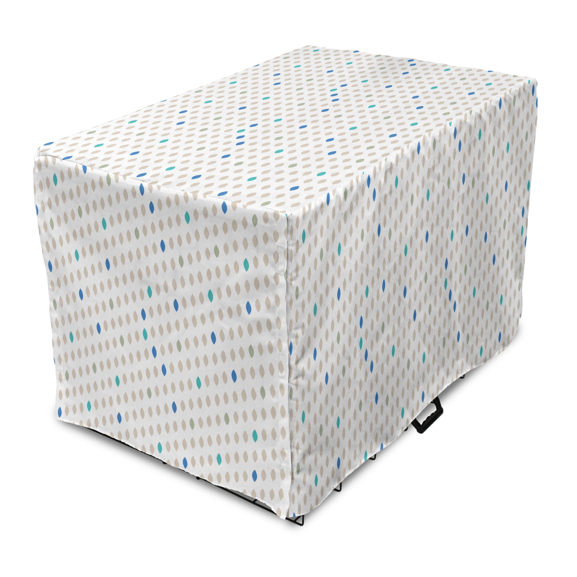 Autumn Dog Crate Cover, Abstract Fall Season Foliage Leaves ...