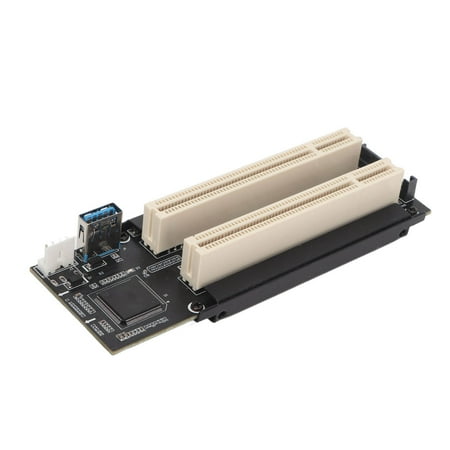 PCI E To Dual PCI Card, Blue LED Solidity Capacitor Filtering PCI ...