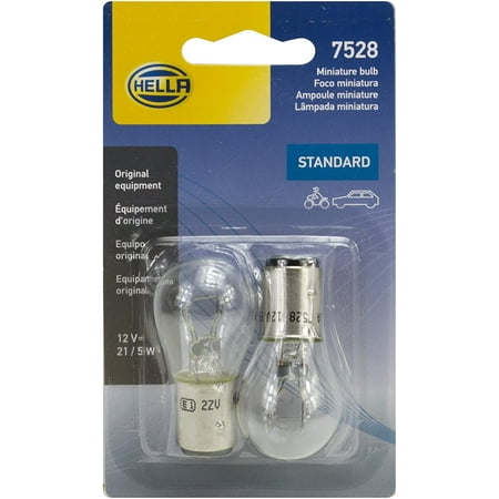 HELLA 7528TB Standard-21/5W Standard Miniature 7528 Bulbs, 12V, 21/5W ...