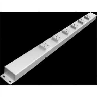 Wiremold Plugmold 2000 Steel 6-Outlet Power Strip, Multi Electrical ...
