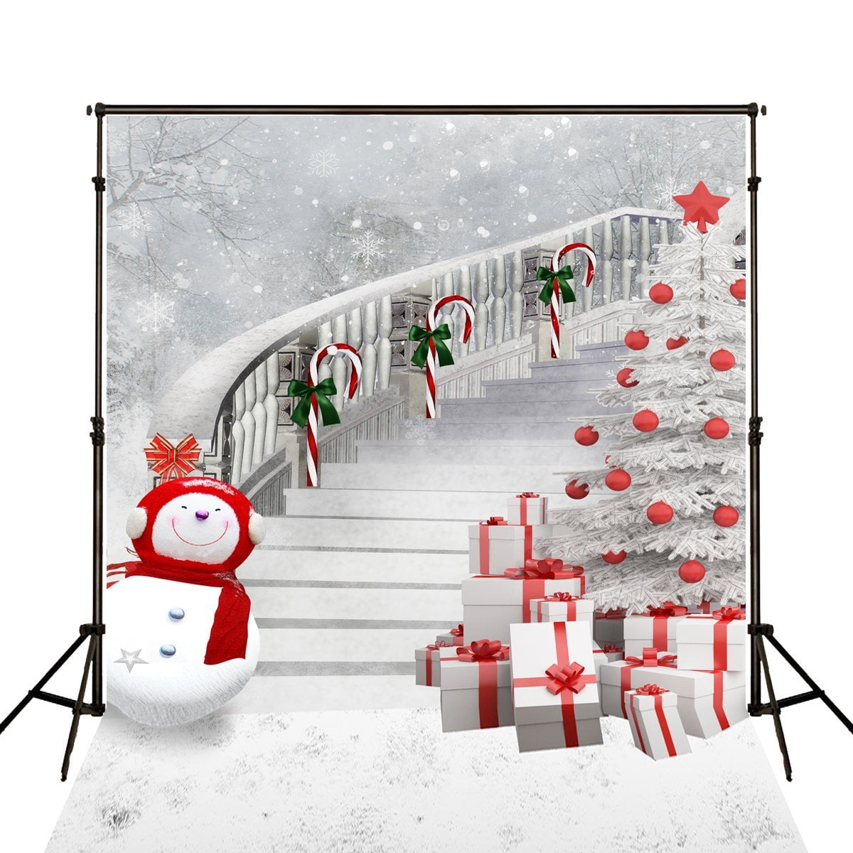 GreenDecor Polyster 5x7ft Outdoor Christmas Decoration Photography ... GreenDecor Polyster 5x7ft Outdoor Christmas Decoration Photography ...