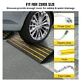 "BENTISM Rubber Driveway Ramp for Garage, Curbside Safety, SUV, Car ...