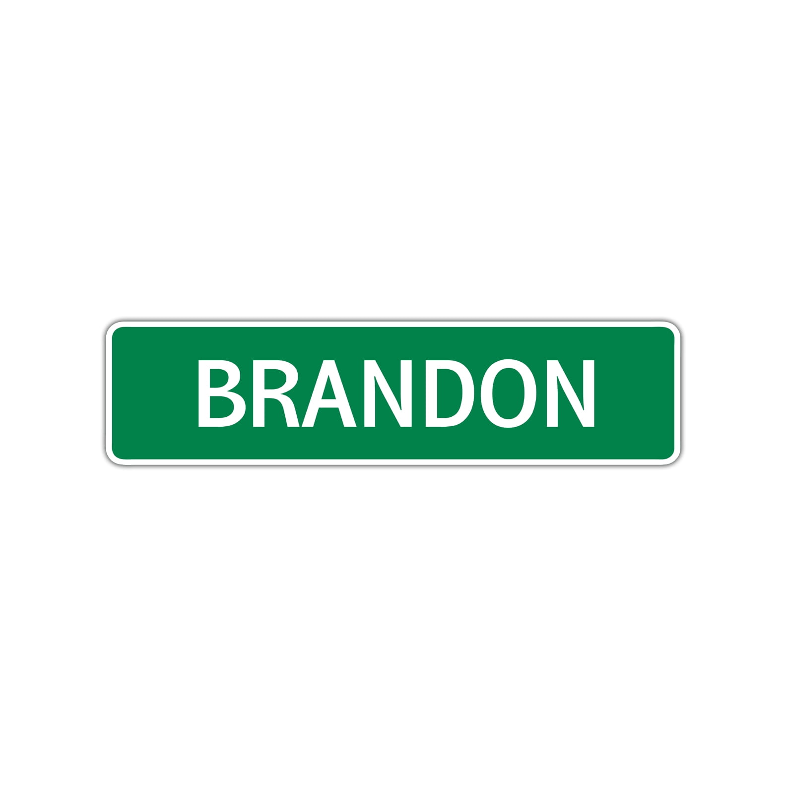Brandon Boys Children Name Indoor Outdoor Letter Printed Label Wall ...
