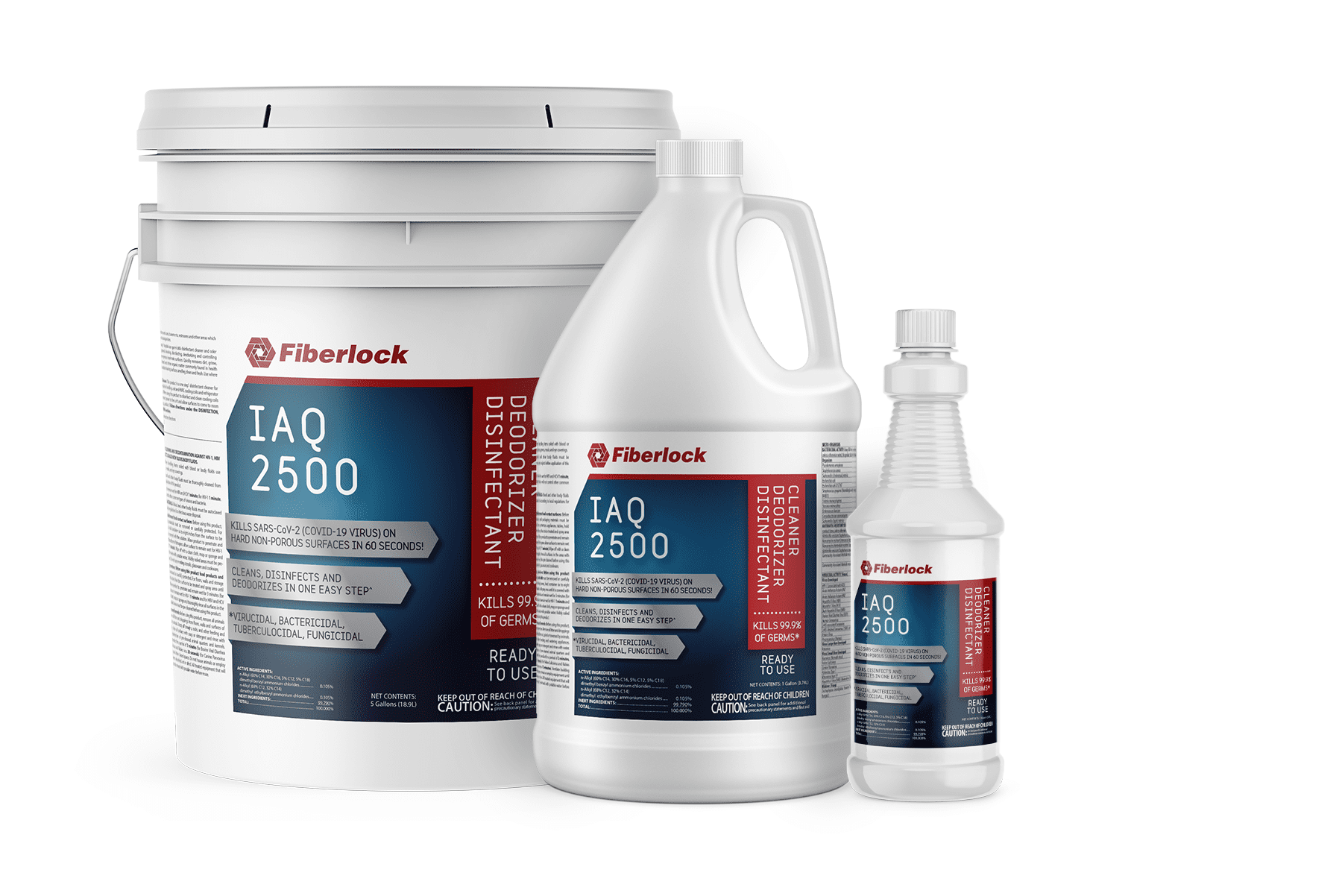 Fiberlock IAQ 2500 Disinfectant & Fungicide Cleaner - Walmart.com