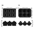 NANMELX Professional Rhombus Ice Cubes Molds Set Crystal Ice Spheres ...