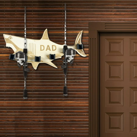 Teissuly Wooden Shark Rack Wall Fishing Rod Storage Rack Pendant ...