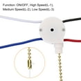 Uxcell Ceiling Fan Switch 3 Speed 4 Wire ZE208S E89885 Pull Chain ...