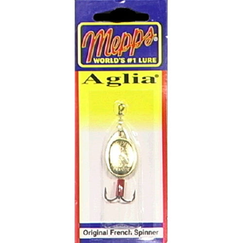 Mepps Aglia Plain Inline Spinner 1/6 oz Gold - Walmart.com