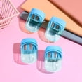 Bowayaoa Dual Hole Manual Pencil Sharpener with Lid, Portable Plastic ...