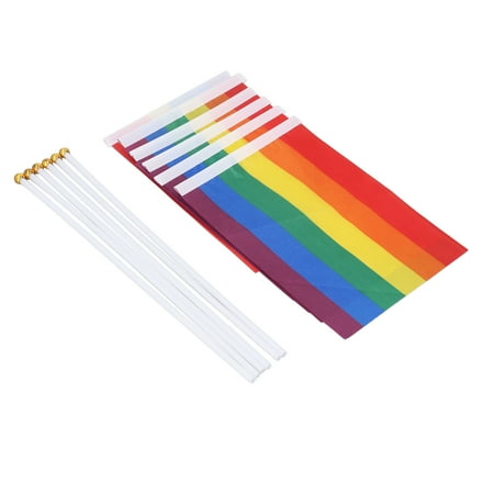 Gay Pride Flags, Fade Mini Pride Flags 24Sets With 24 Sticks For ...