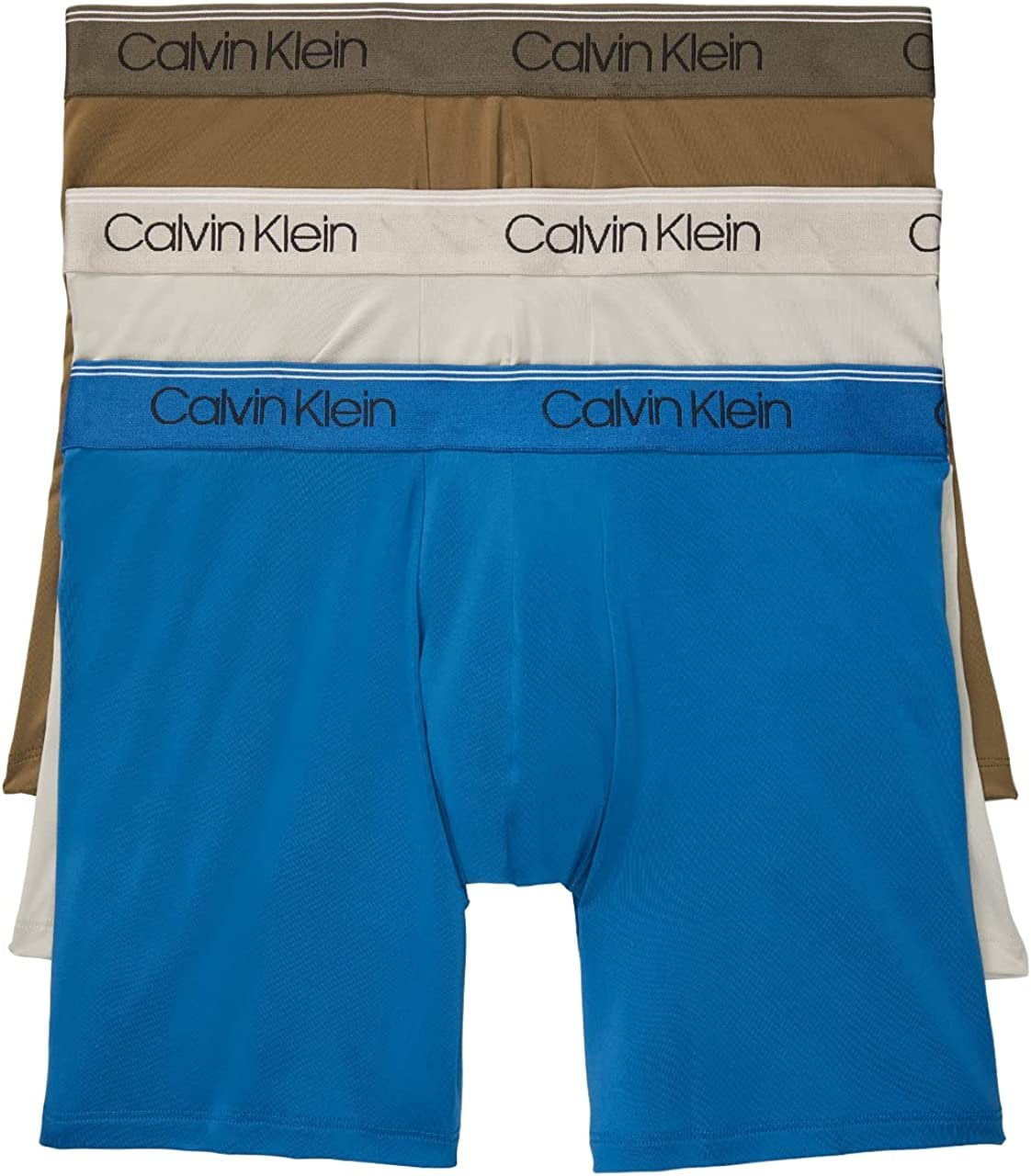 Calvin Klein Men's Underwear Micro Stretch 3-Pack Boxer Brief, Polaris ...
