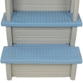 Aqua Select Cloud Gray Anti-Slip Pool Steps with Tranquil Blue Steps ...