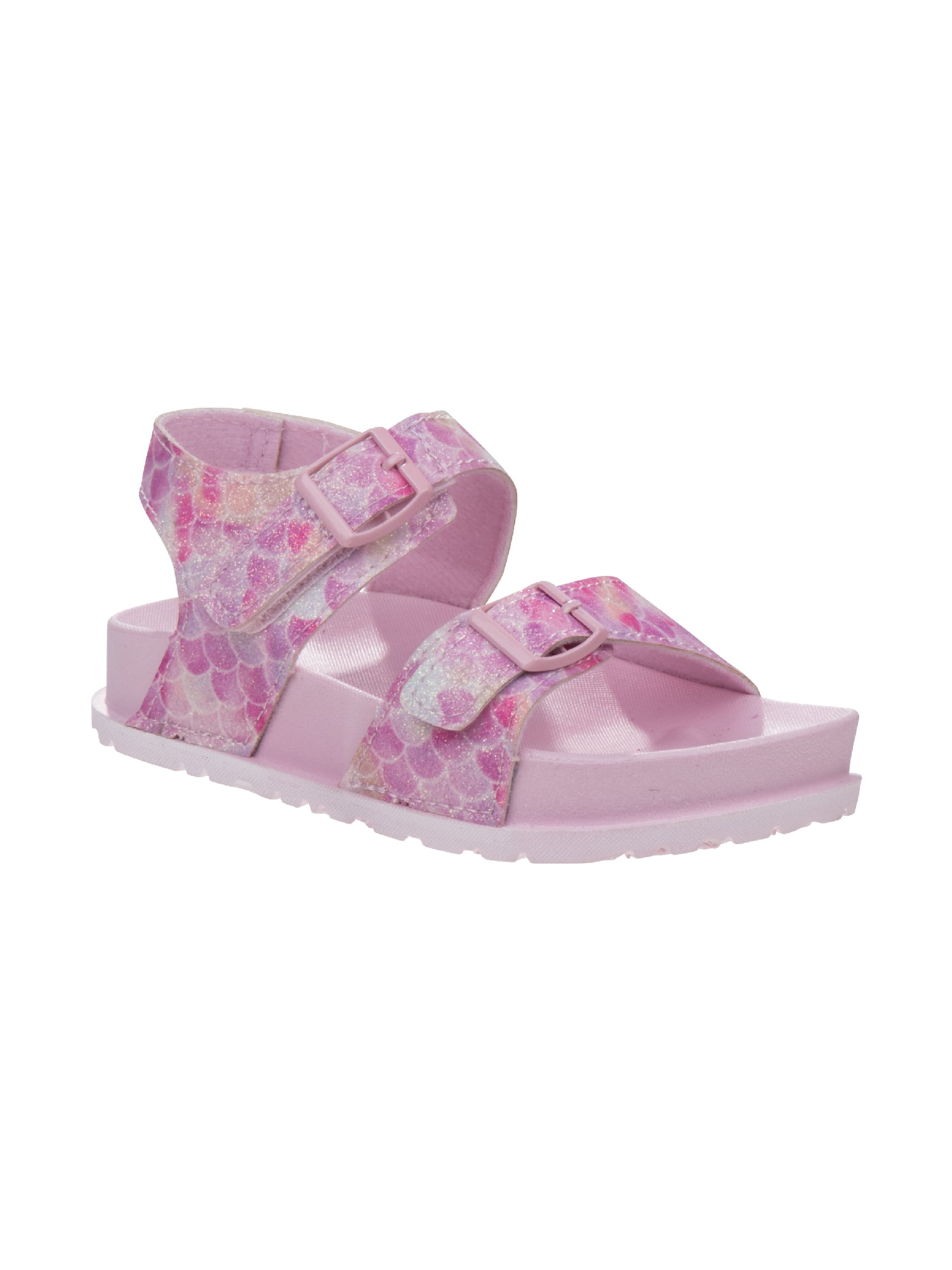 Laura Ashley Pink Mermaid Buckles Sandals Little Girls - Walmart.com