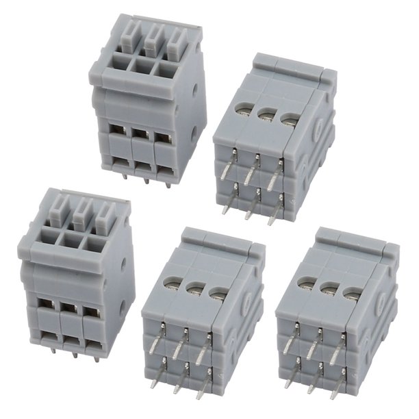Unique Bargains 5pcs KF141AV 150V 2A 2.5mm Pitch 3P Spring Terminal ...