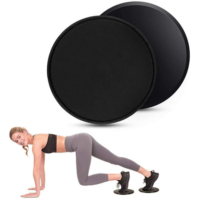 Set of 2 Fitness Training Core Sliders Gym Core Gliding Disc Floor ...