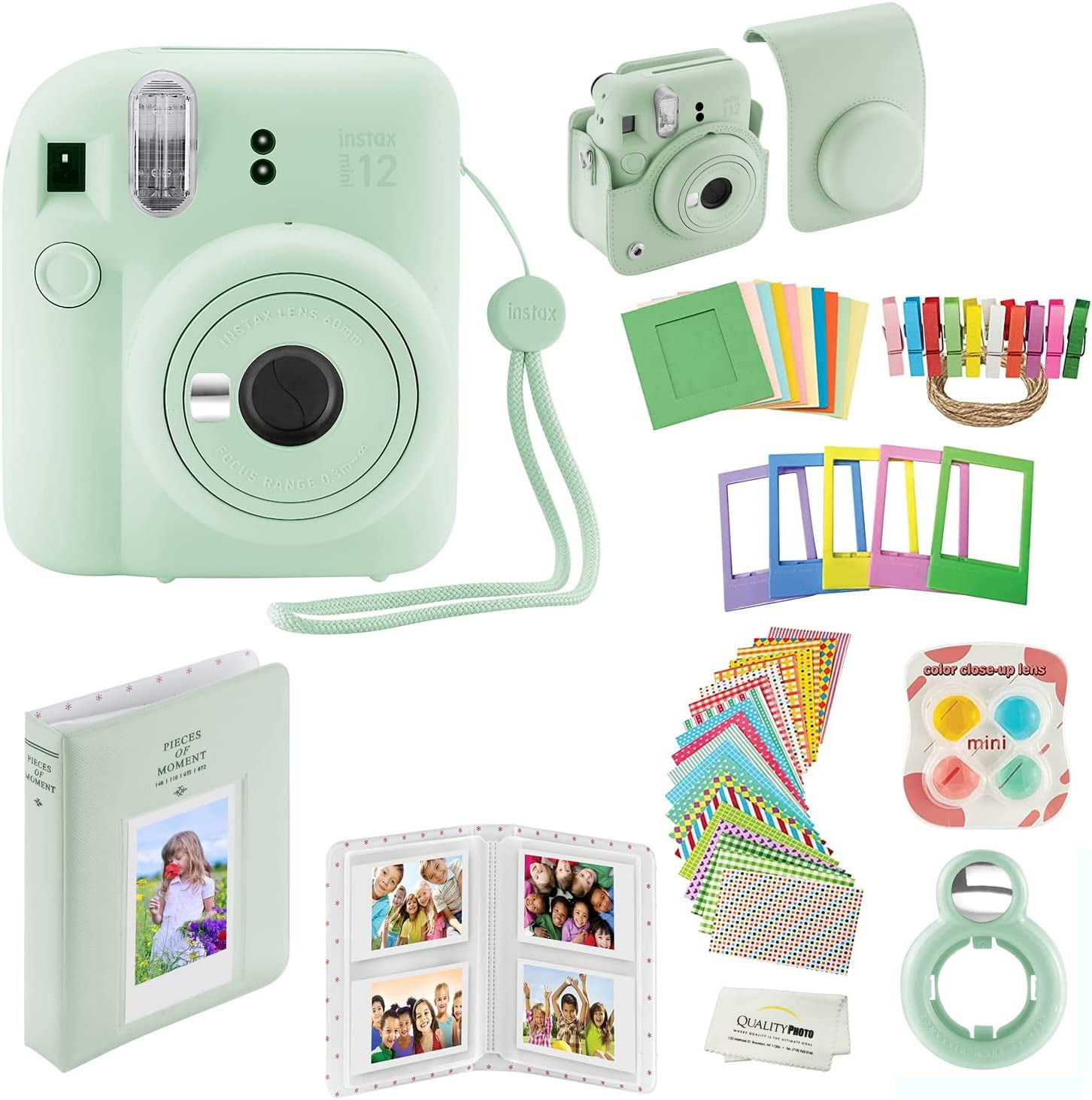 Fujifilm Instax Mini 12 Instant Camera with Case, Decoration Stickers ...